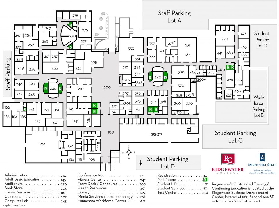 Campus Maps & Parking - Hutchinson - Ridgewater College