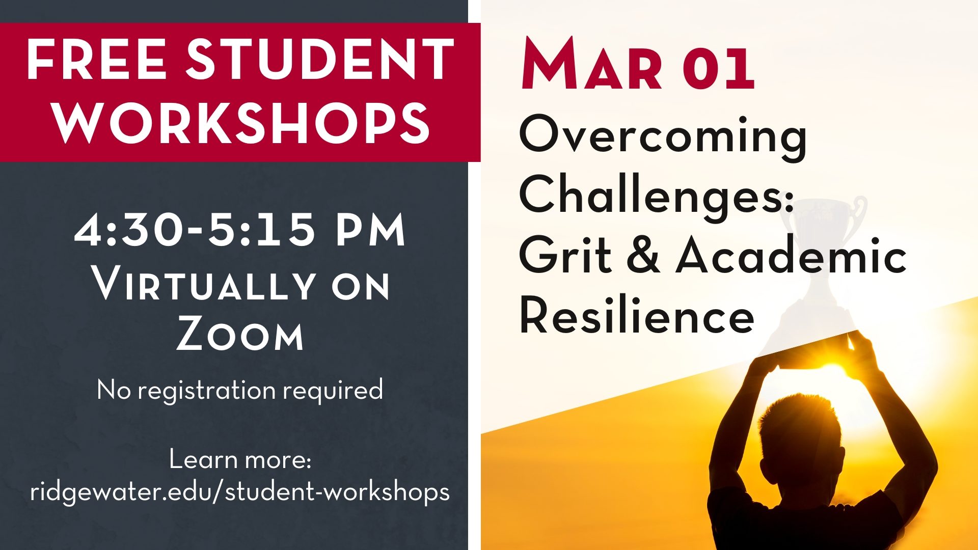 Free Student Workshops - Overcoming Challenges: Grit & Academic ...